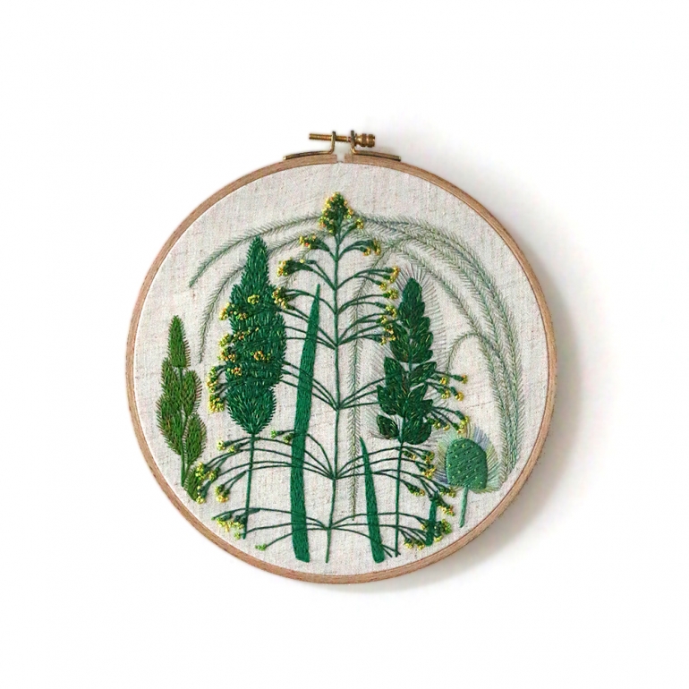 millet tree embroidery 215mm
